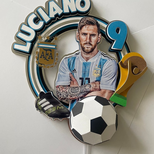 Messi 3d Cake Topper - Etsy