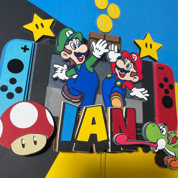 Nintendo Switch Png Cake Topper - Etsy