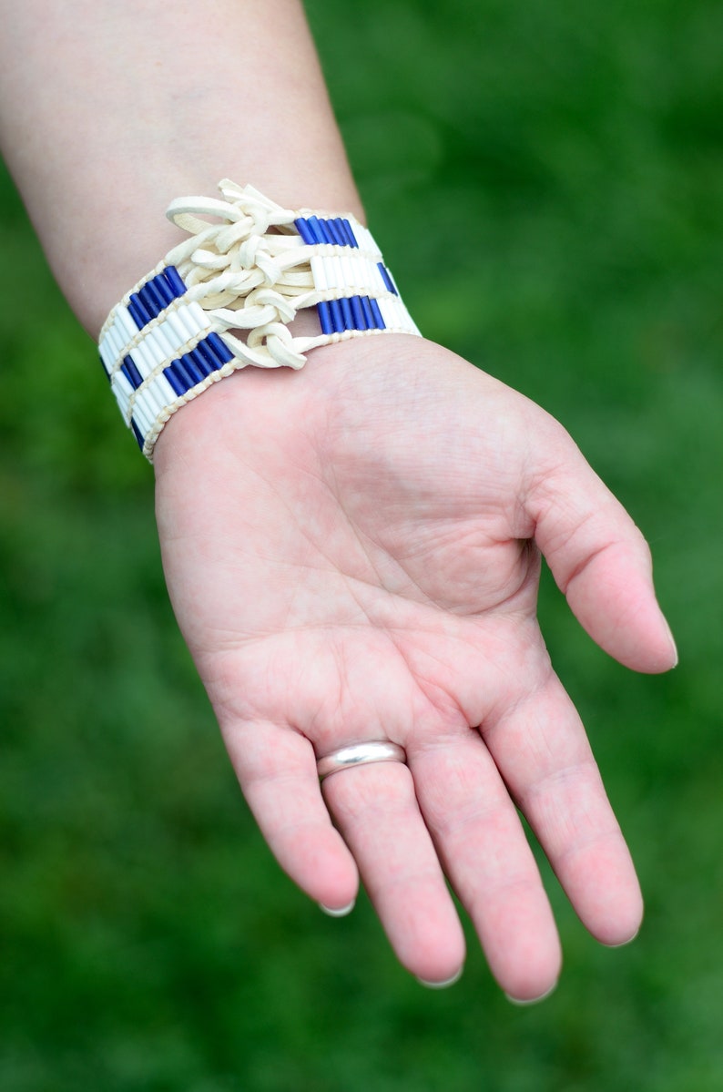 3 Row Wampum Bracelet - Etsy