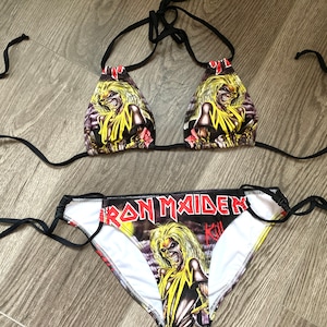 Strappy Heavy Metal Bikini Set/heavy Metal Bras/heavy Metal Lingerie ...