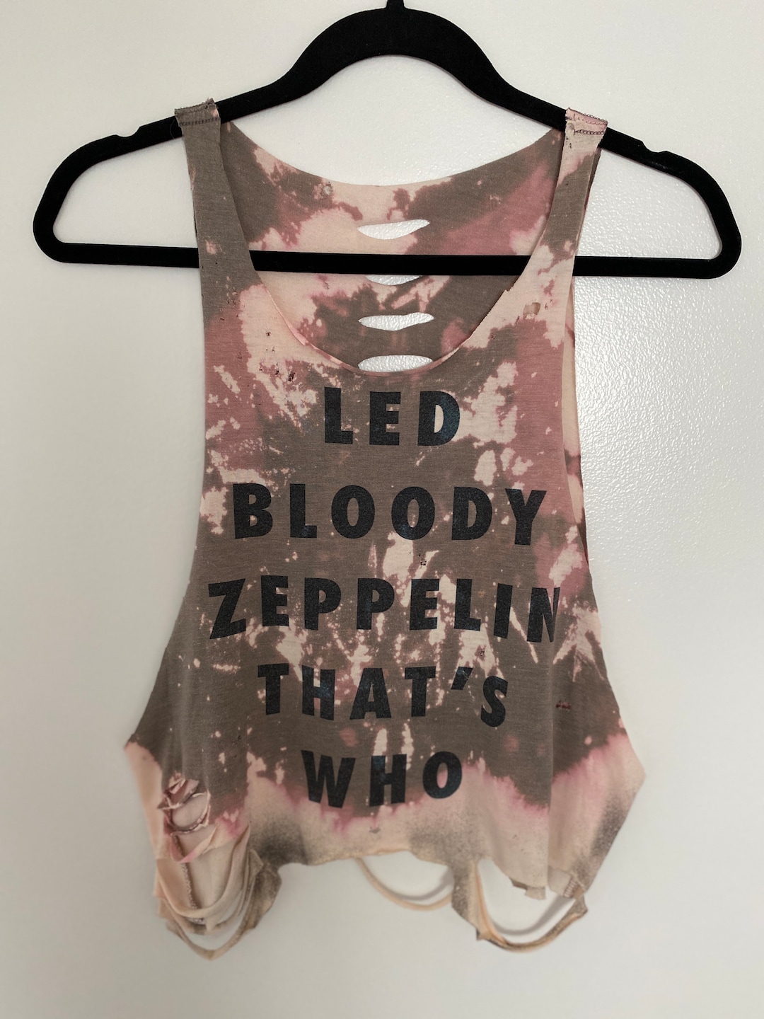 Womens Custom Side Boob Tank/boho Vibes/classic Rock/70s - Etsy