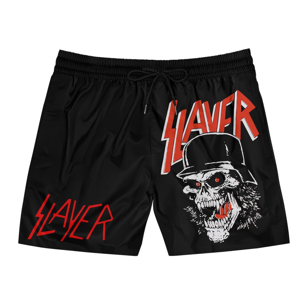 Men's Heavy Metal Shorts/men's Mid-length Swim Shorts - Etsy