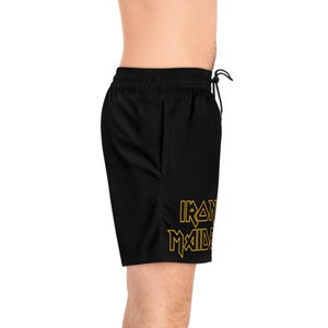 Men's Heavy Metal Swim Shorts/heavy Metal Swimsuits/rock N Roll Graphic ...