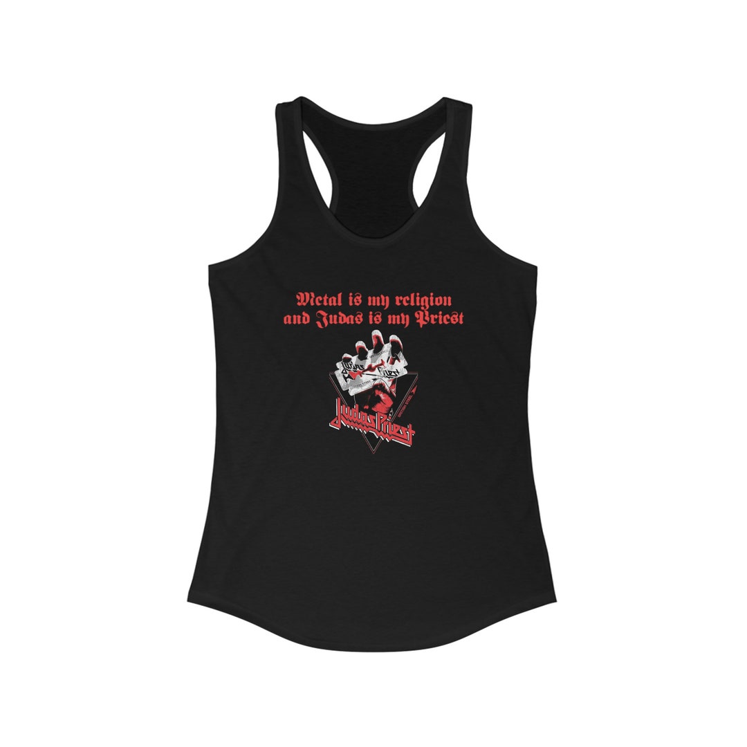 Women's Heavy Metal Tank Tops/metal is My Religion Judas is My Priest ...