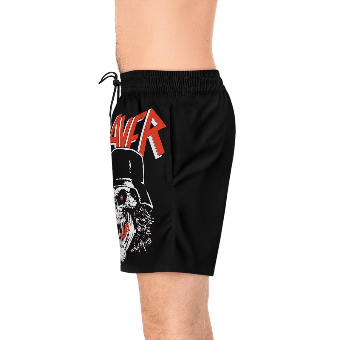 Men's Heavy Metal Shorts/men's Mid-length Swim Shorts - Etsy