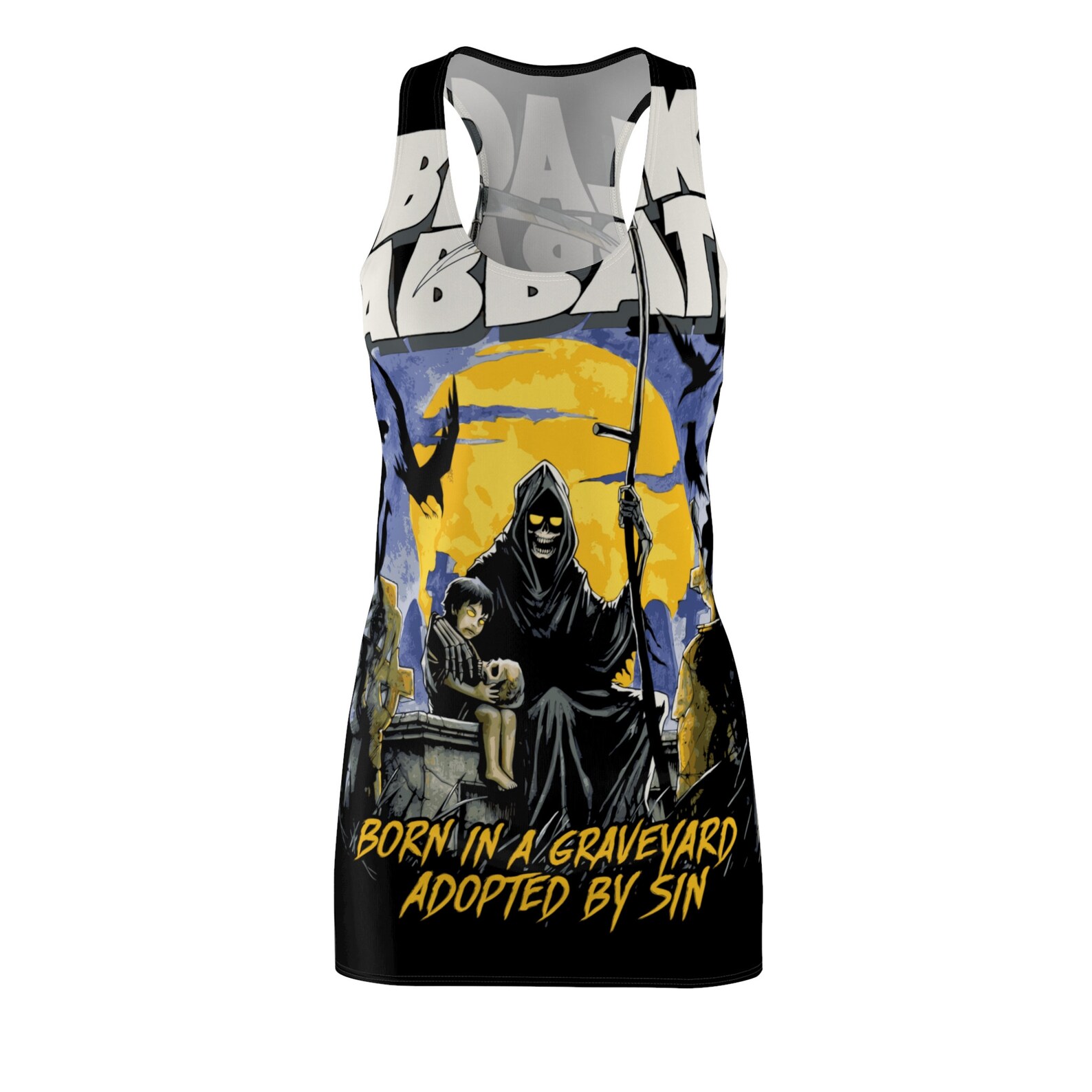 Women's Heavy Metal Dress/racerback Dress/heavy Metal/rock N Roll Style ...