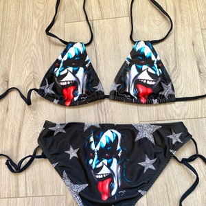 Strappy Style Bikini/heavy Metal Swimsuit/beachwear/custom Bikini/rock ...