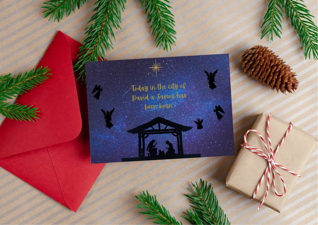 Nativity Scene,christmas Card Printable, Christmas Greeting Card ...