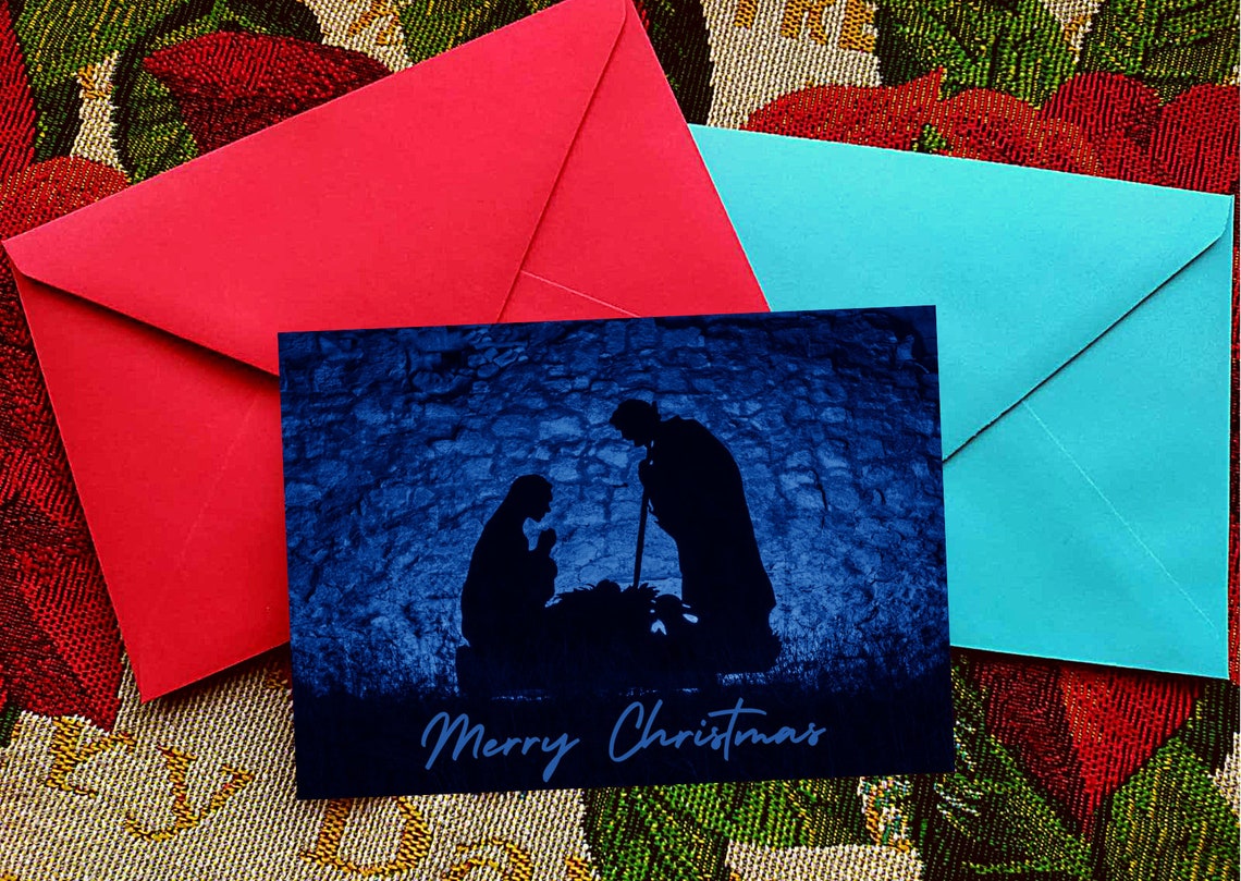 Nativity Scene,christmas Card Printable, Christmas Greeting Card ...
