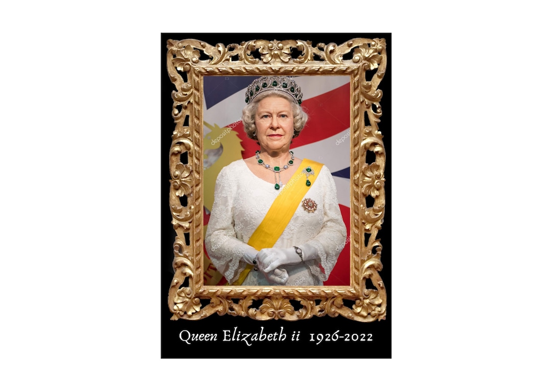 Queen Elizabeth Memorial Portrait Ιn Memory of Queen Elizabeth II ...