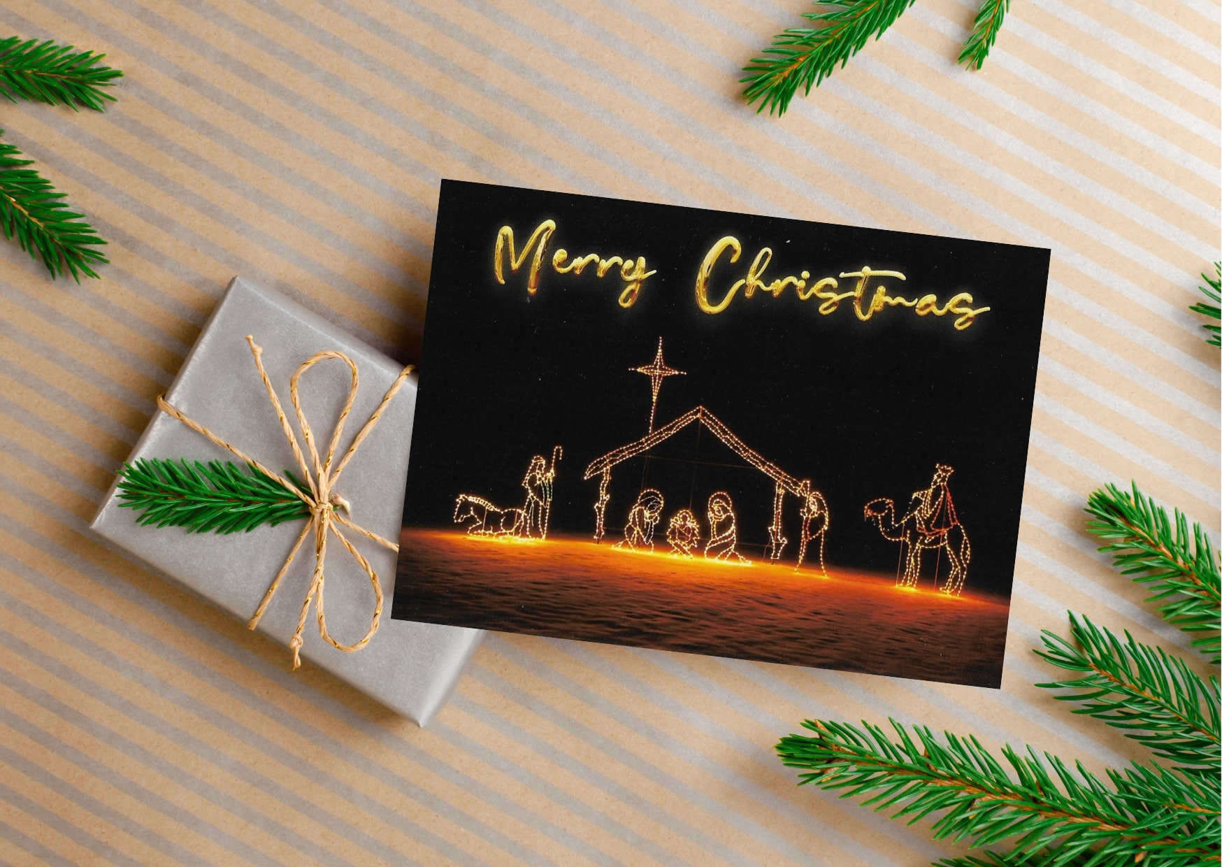 Nativity Scene,christmas Card Printable, Christmas Greeting Card ...