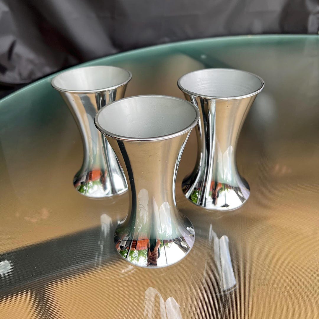 Vintage Dixie Cup Co. Chrome Snow Cone/sundae Cup Holders (8723), Set ...