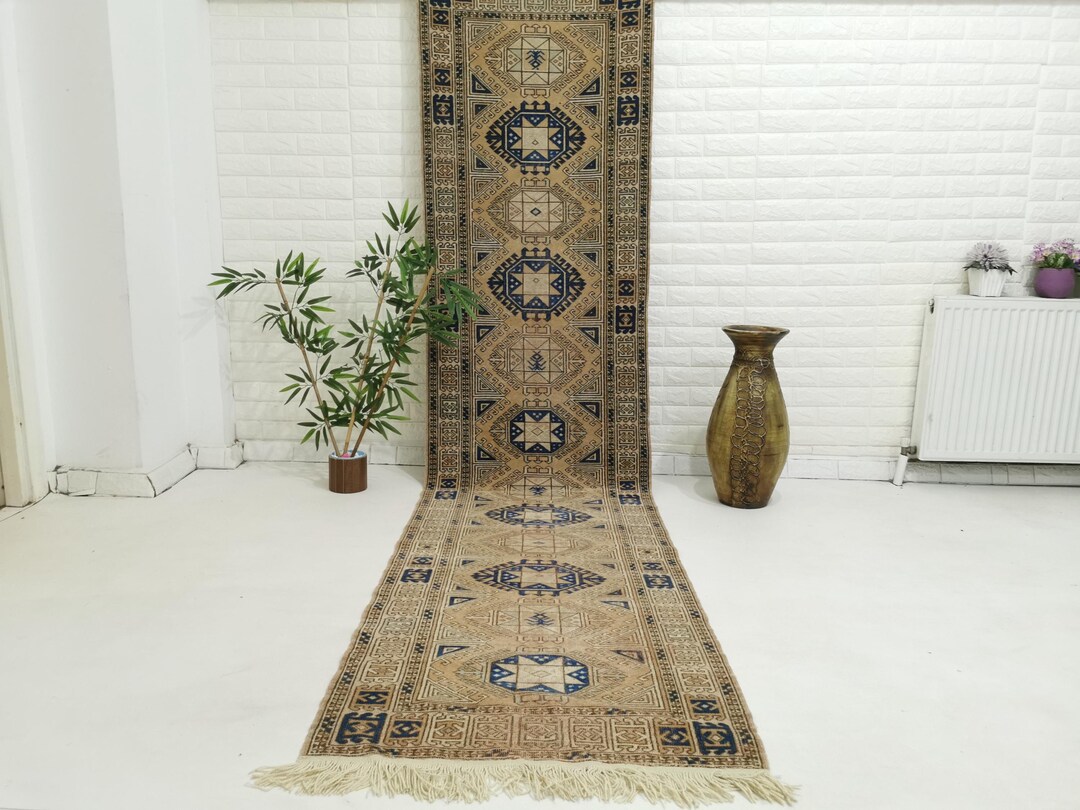 Stair Runner Rug, Narrow Runner Rug, Pink Runner Rug, Narrow Wool Rug ...