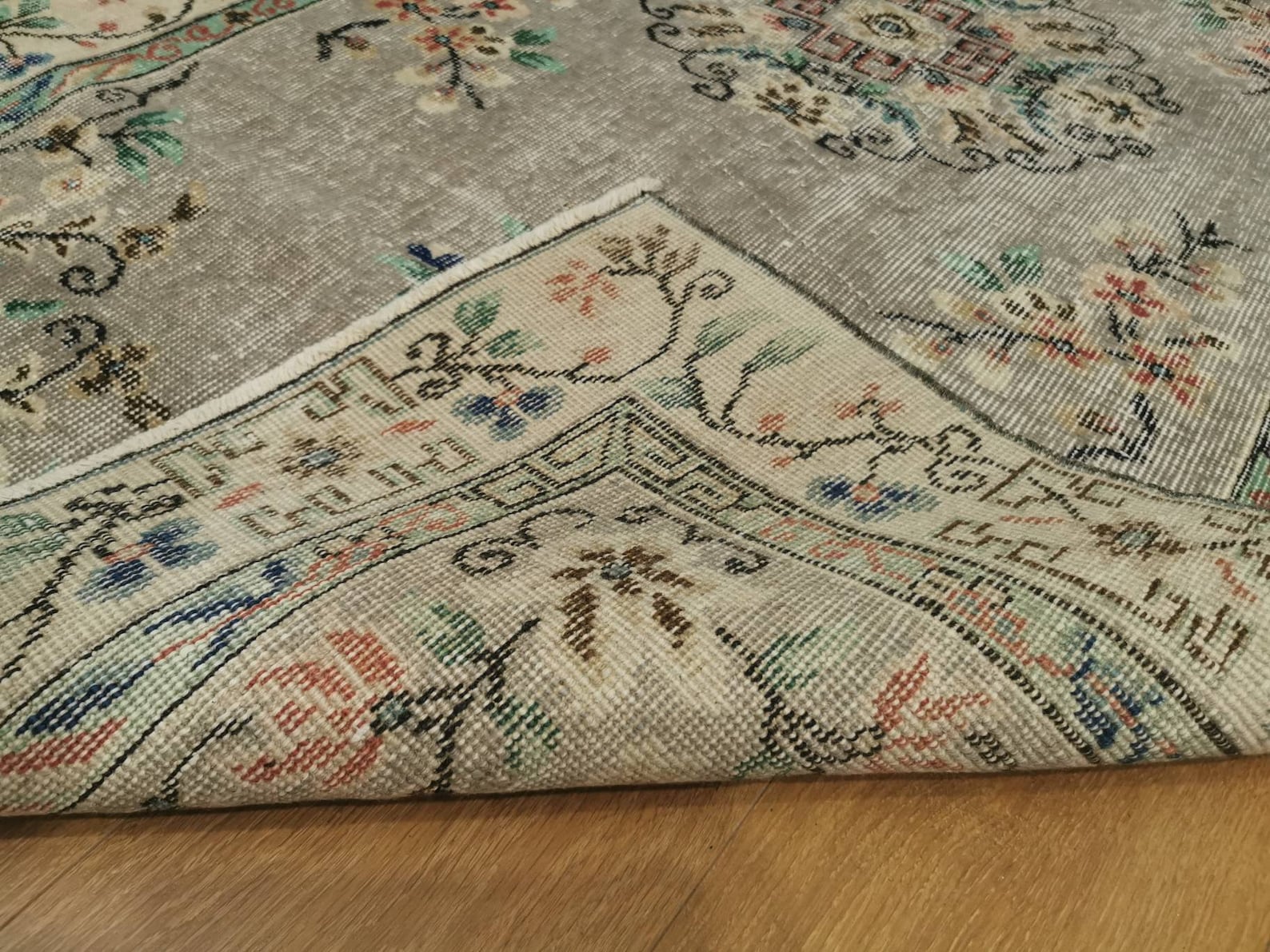 Turkish Rug Vintage Rug Area Rug Floral Rug Turkey Rug - Etsy