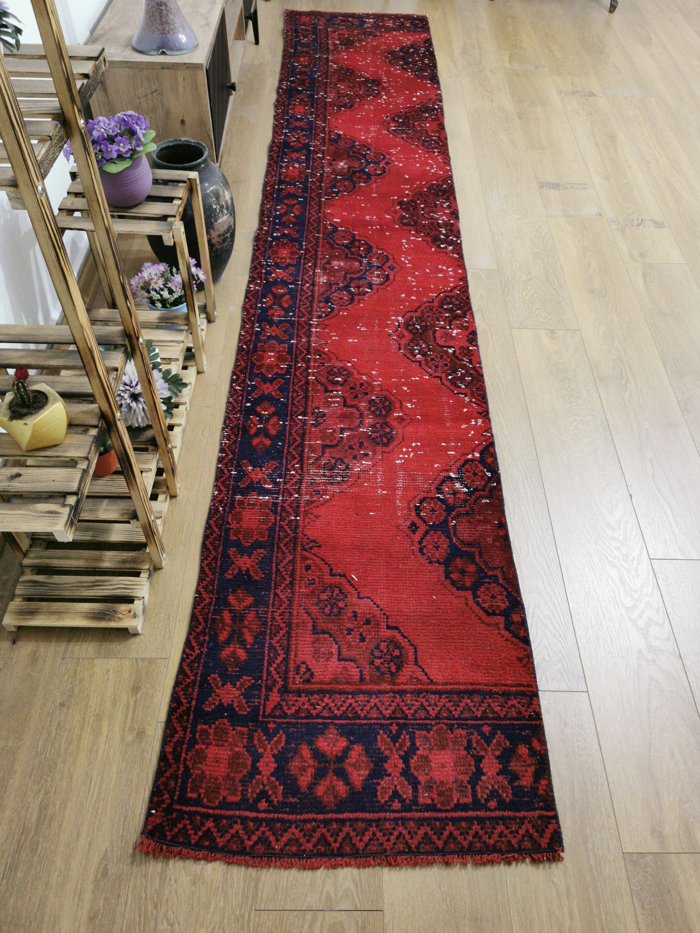 Burgundy Runner Rug Red Overdyed Runner Rug Burgundy Vintage - Etsy