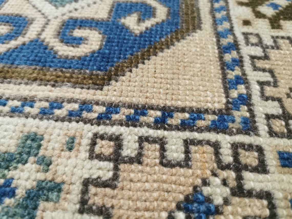 Small Blue Turkish Rug Small Rugs 2x3 Small Rug for bedroom | Etsy