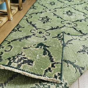 Green Turkish Rug 2.4x5.4ft Small Green Rug Bathroom Rug - Etsy