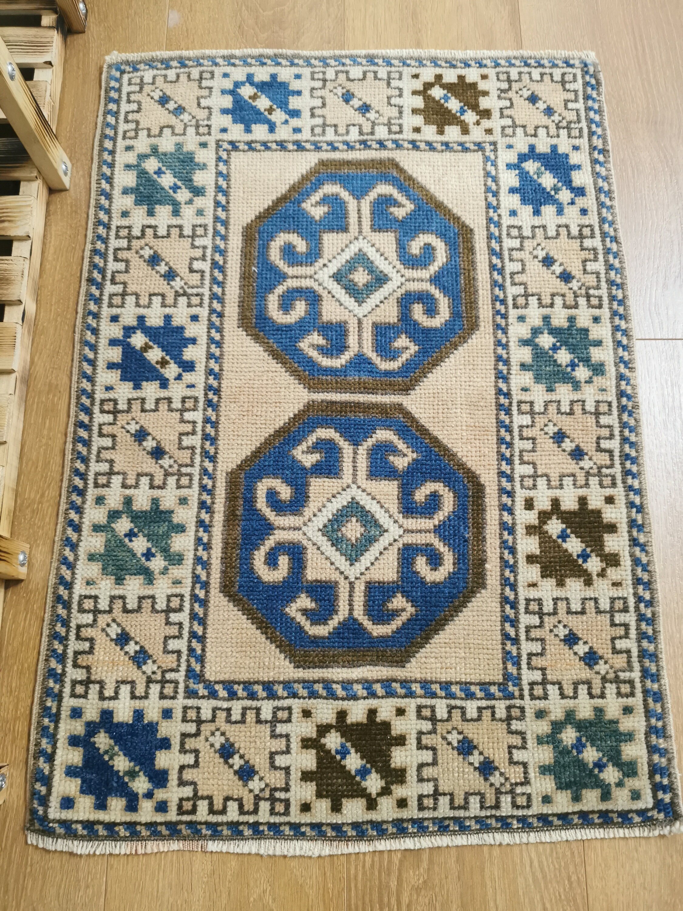 Small Blue Turkish Rug Small Rugs 2x3 Small Rug for Bedroom - Etsy