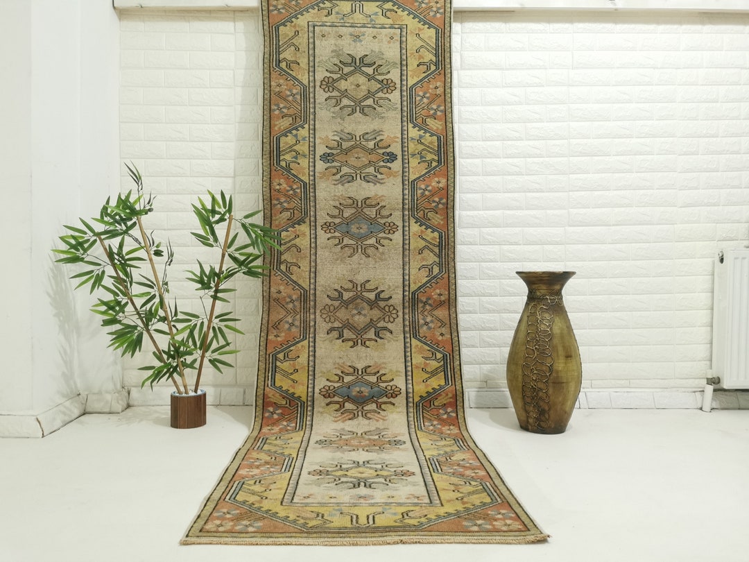 Turkish Runner 3x9, Stair Runner Rug, Runner Rug Kitchen, Vintage ...