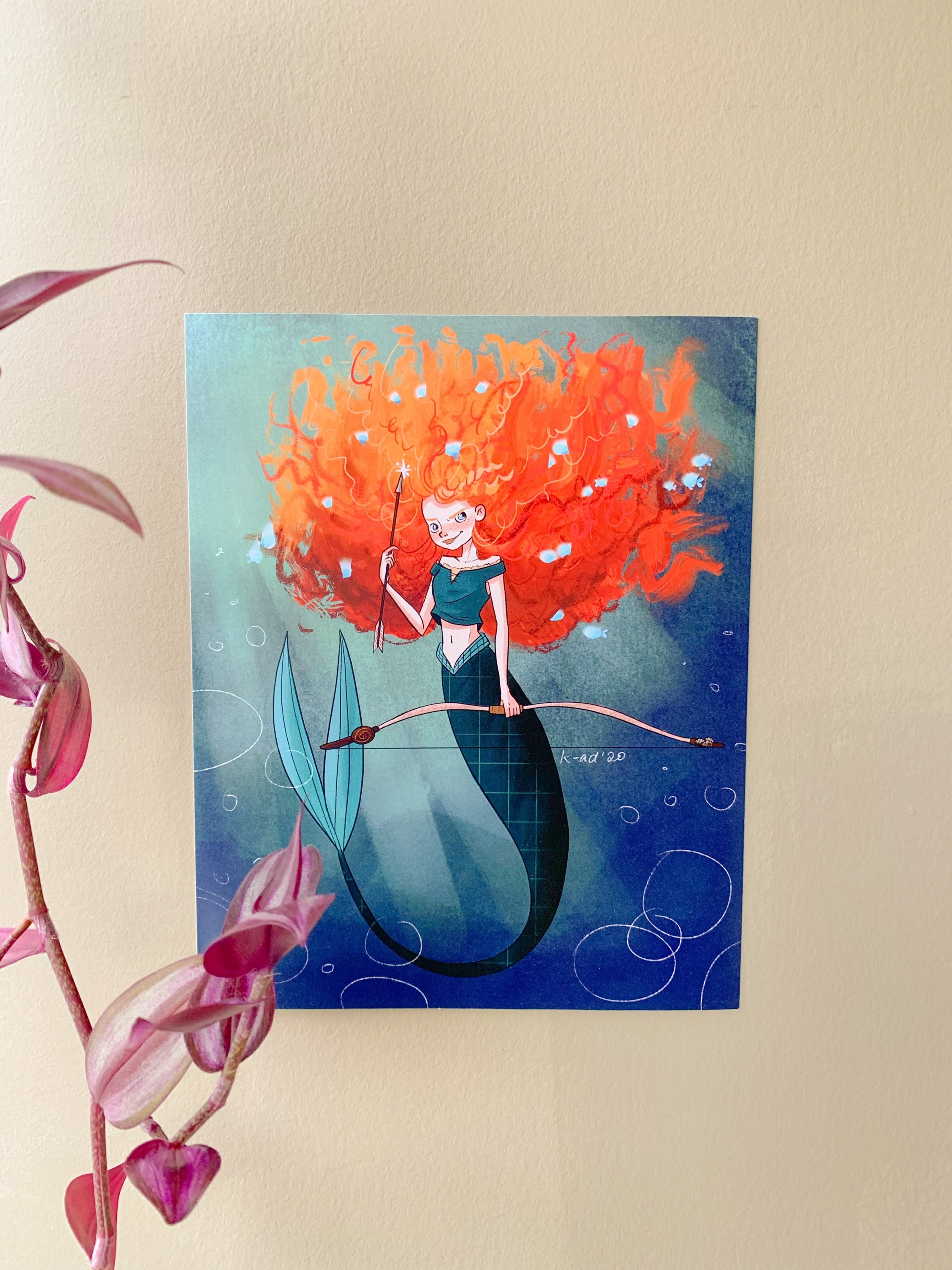 Princess Merida Mermaid Merida Mermaid Disney Princess | Etsy