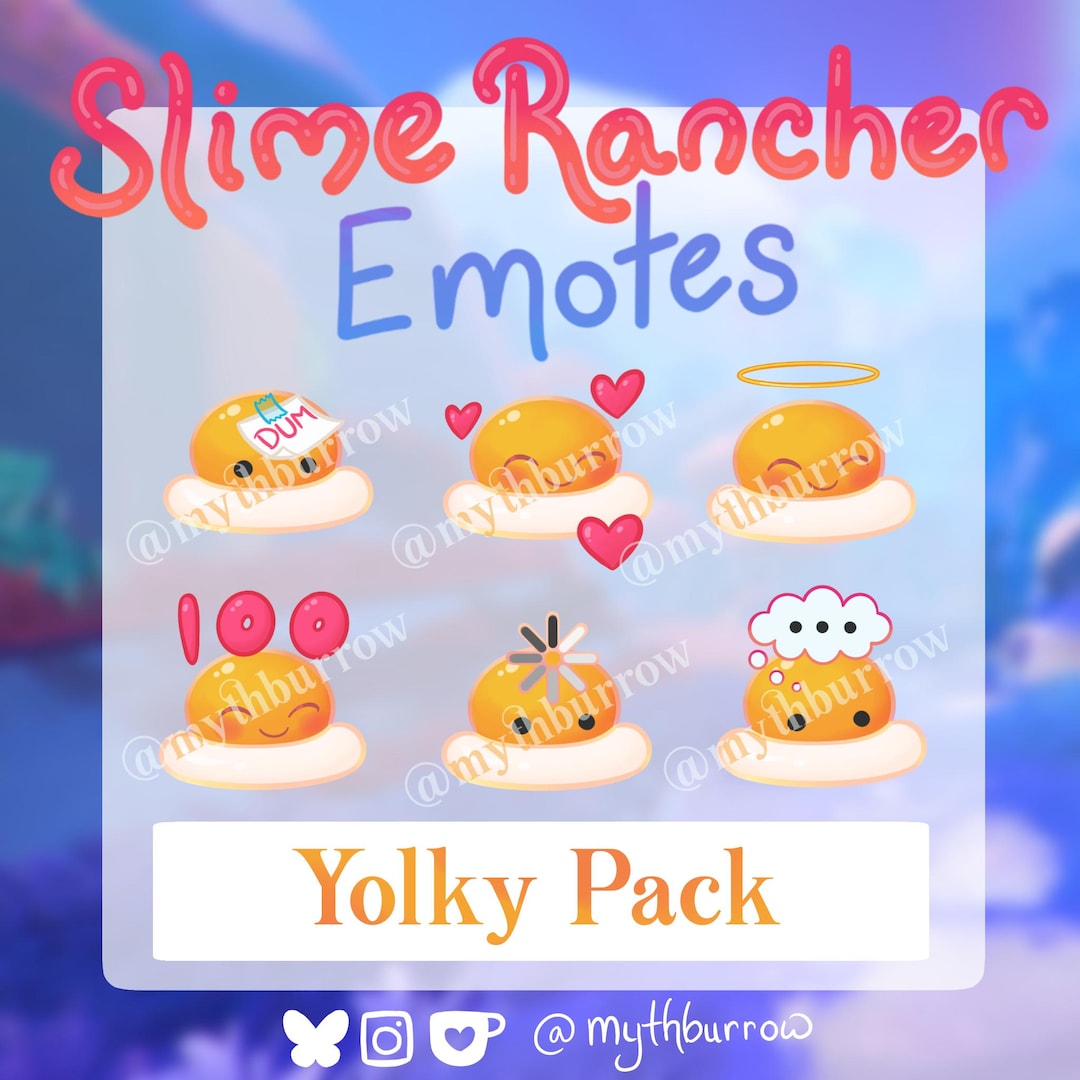 Slime Rancher "yolky" Emote Pack - Etsy