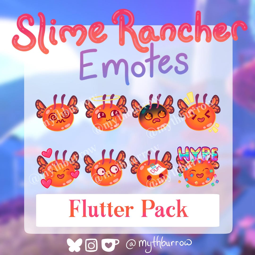 Slime Rancher "flutter" Emote Pack - Etsy