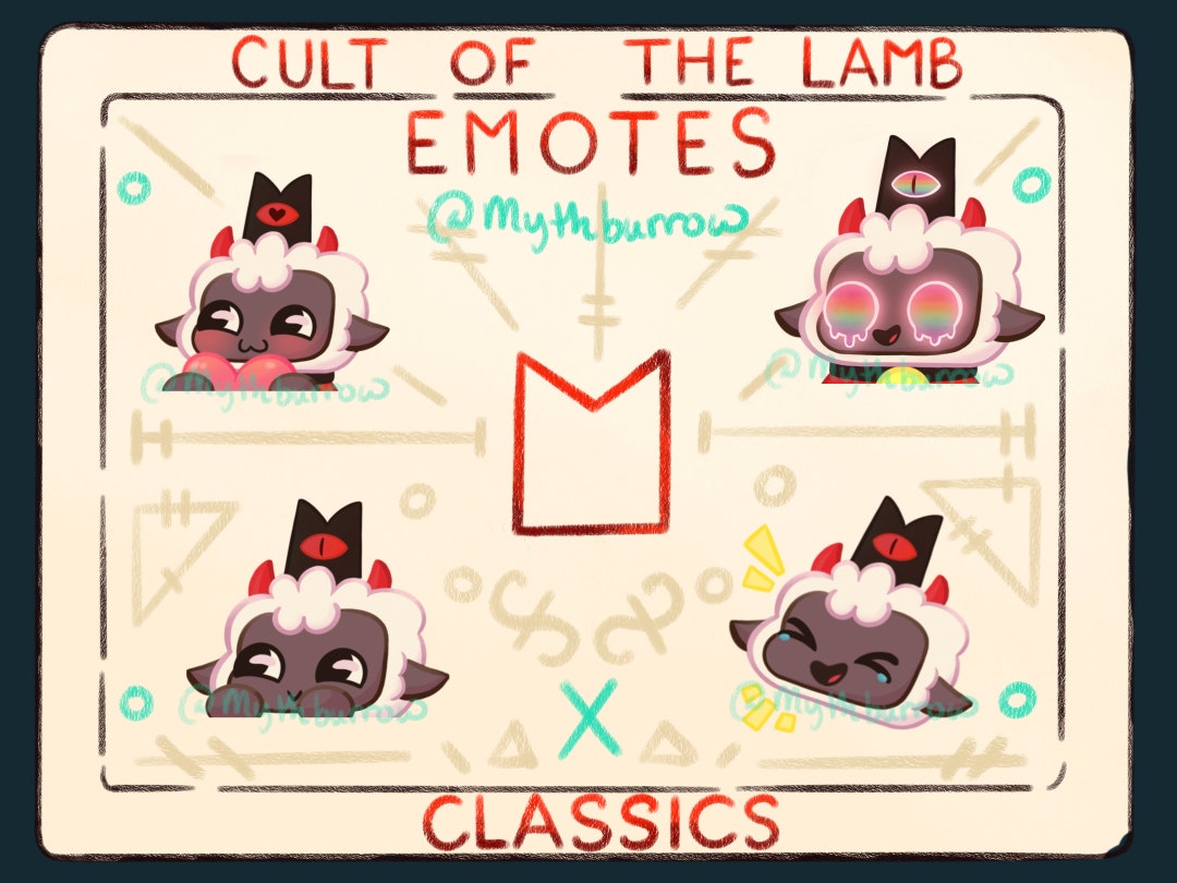 Cult of the Lamb "classics" Emote Pack - Etsy