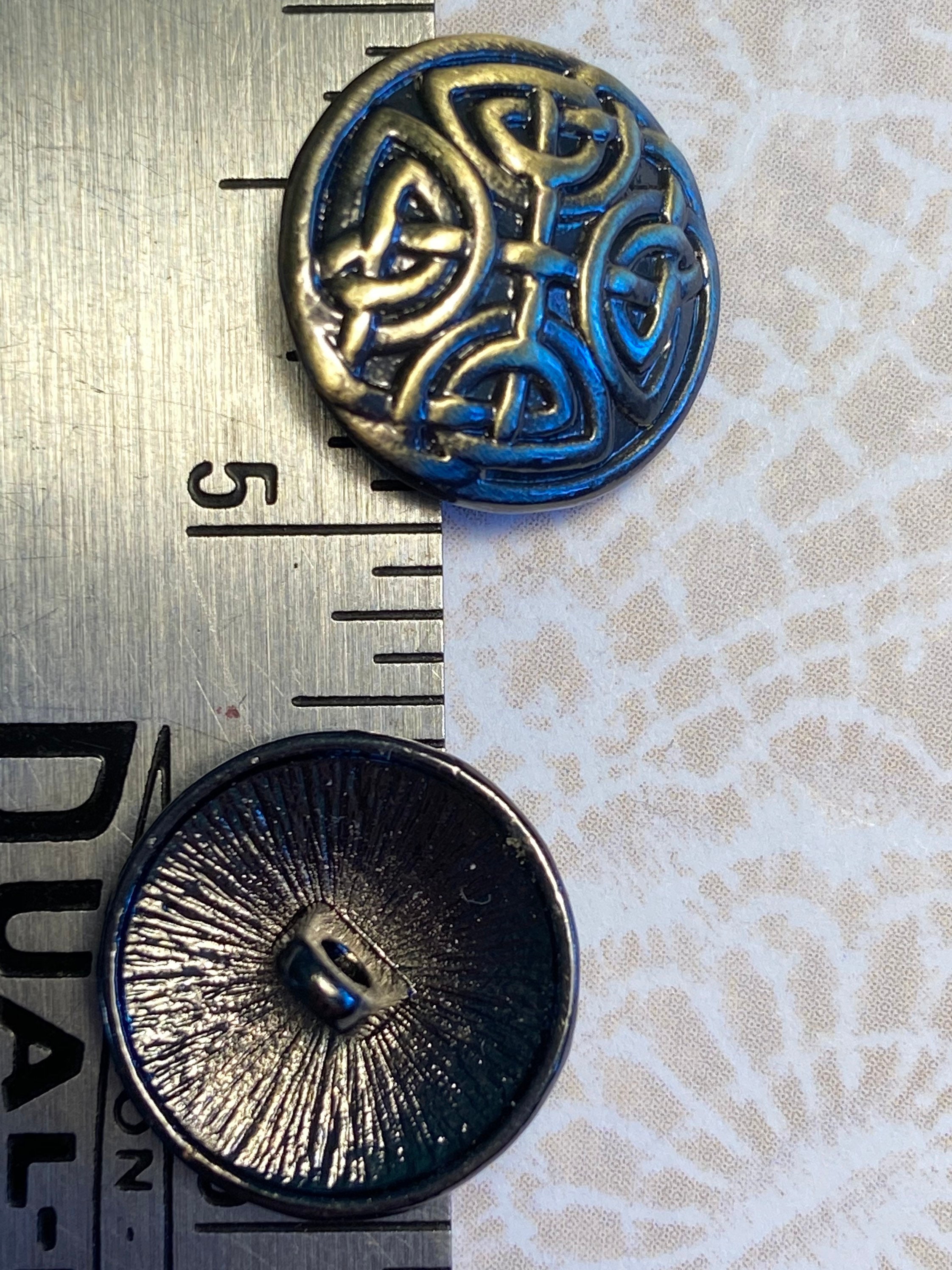 6 celtic knot buttons antiqued brass new in excellent | Etsy