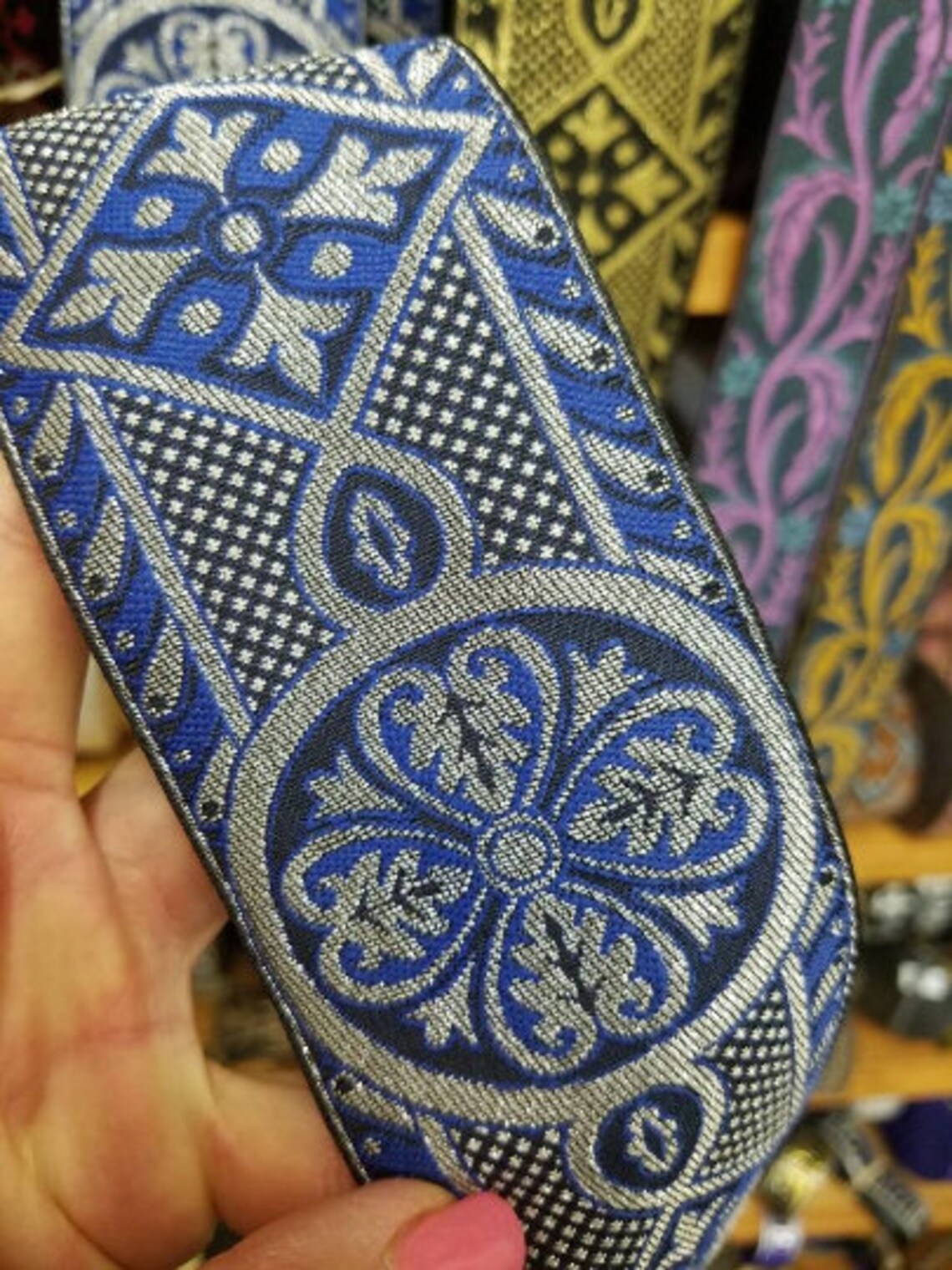 Medieval Jacquard Trim Woven Fabric Trim 2 1/4 Inch Wide | Etsy