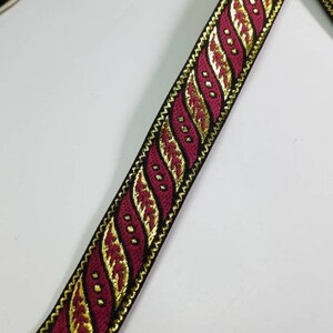 Metallic Wave Jacquard Fabric Trim, 1 Inch Wide, Sold by the Yard. - Etsy