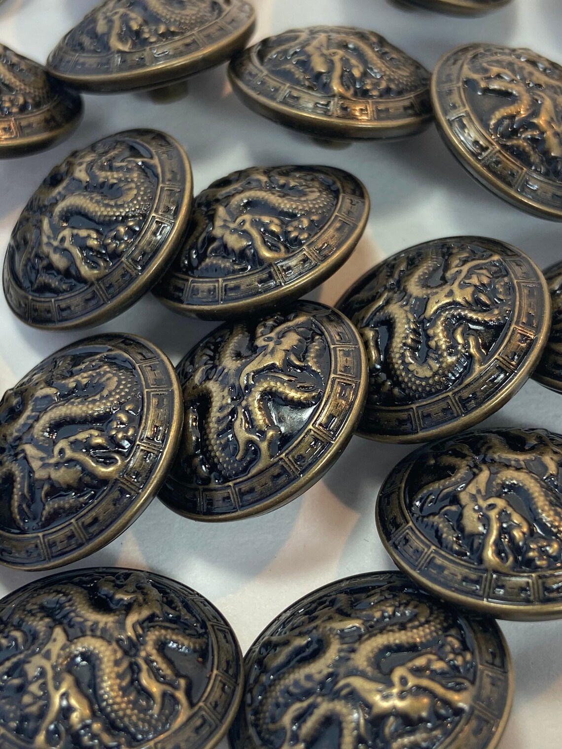6 Dragon Antique Tone Buttons 1 Inch Wide. 89 | Etsy