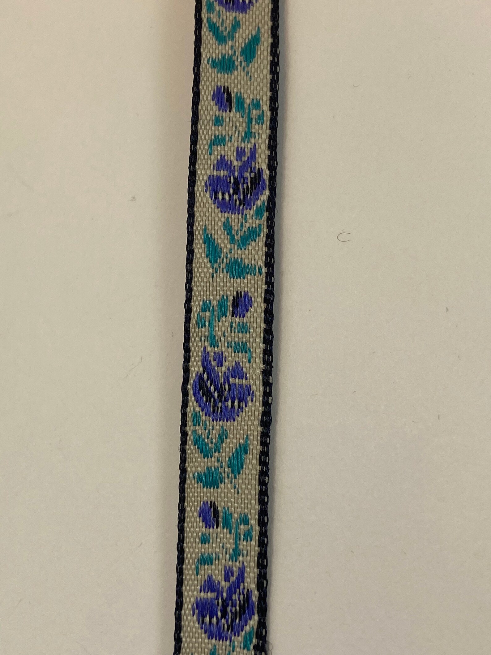Sweet Blue Flowers Floral Fabric Trim, 3/8 Inch Wide, Sold by the Yard ...