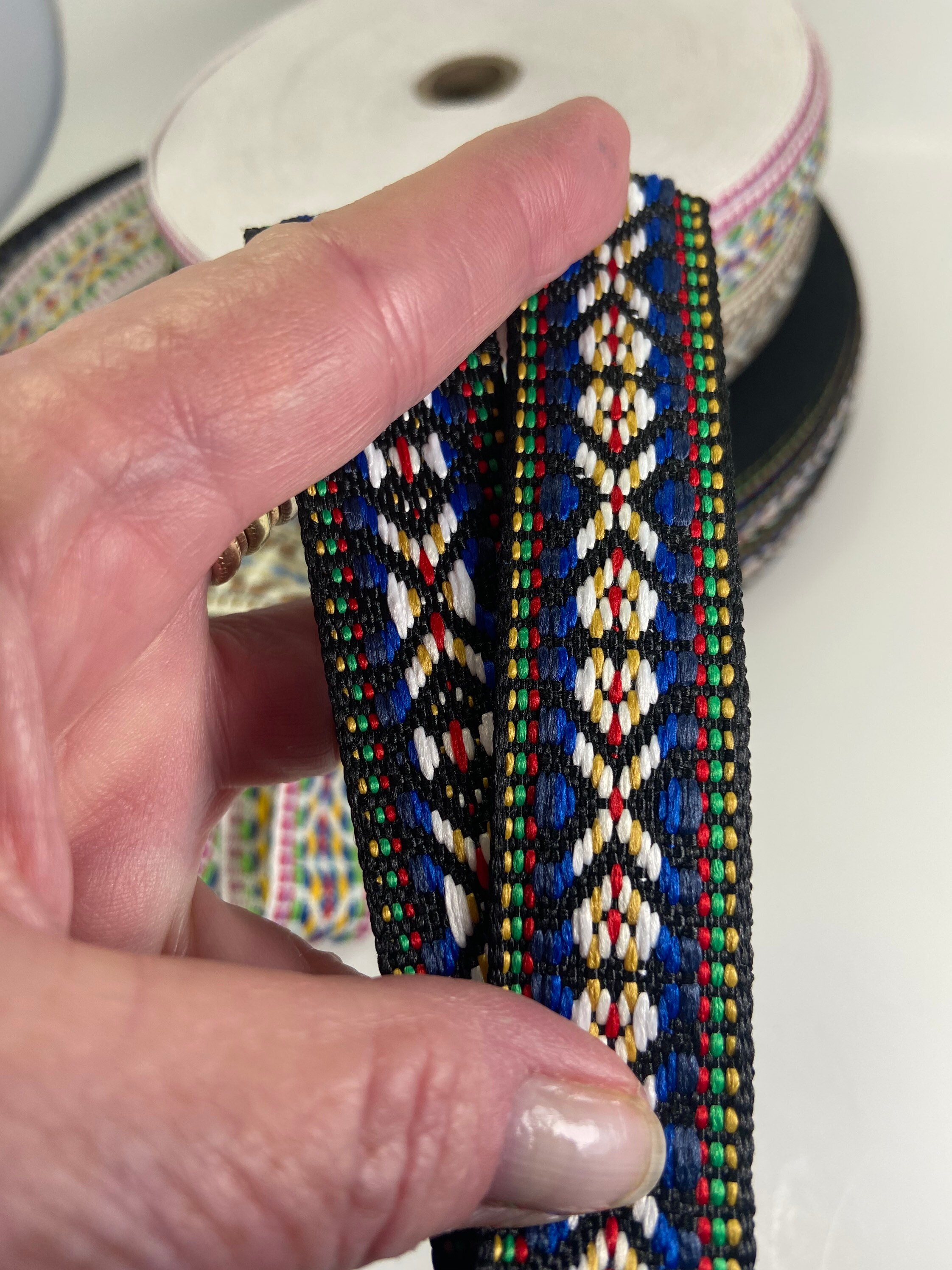 Southwest Native Woven Fabric Trim 1 Inch Wide Sold by the - Etsy