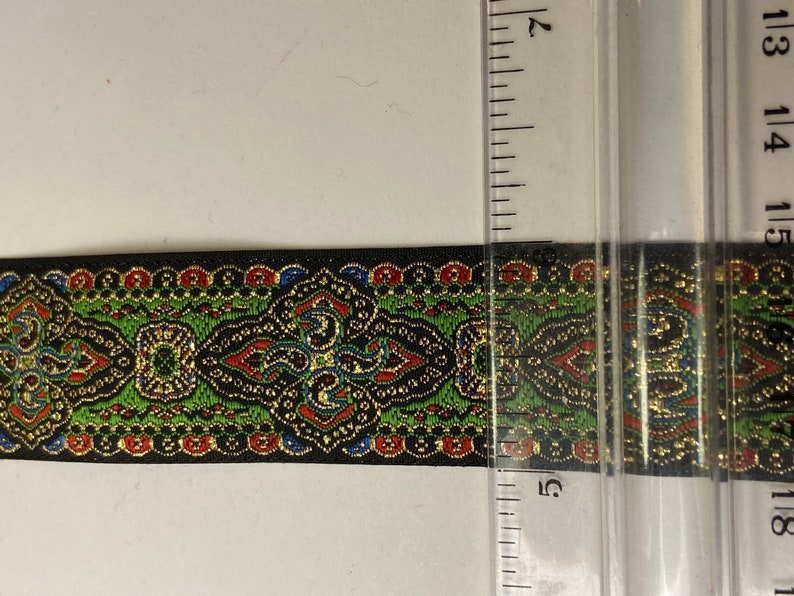 Medieval Medallion Metallic 1 Inch Wide Fabric Jacquard - Etsy