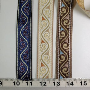 Rolling Wave Jacquard Fabric Trim 1 1/8 Inch Wide, Sold by the Yard. - Etsy