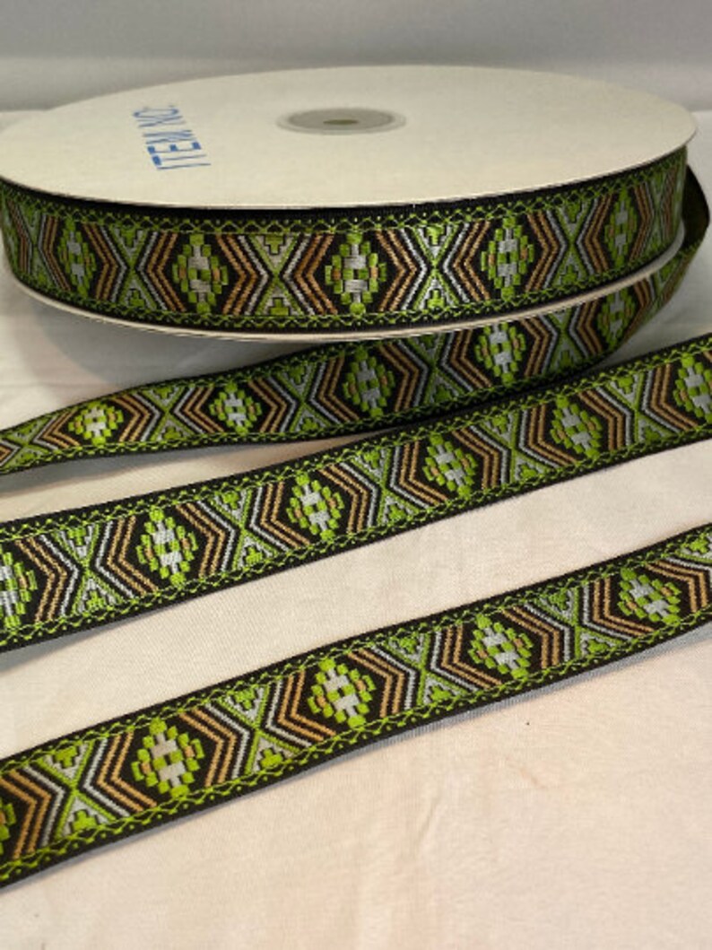 Native Southwest Jacquard Fabric Trim 1 Inch Wide Sold by | Etsy