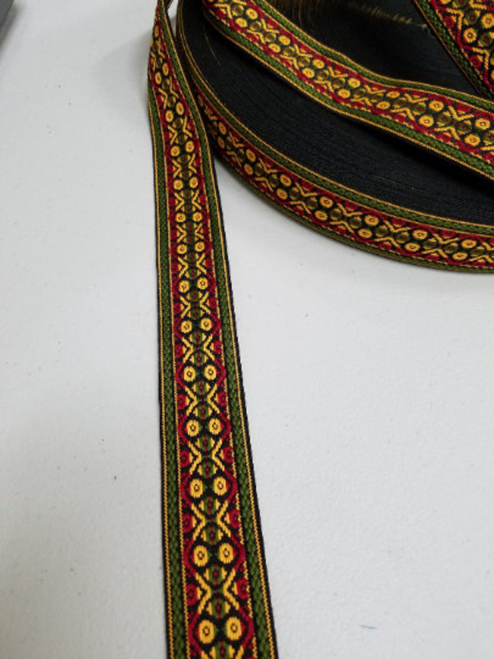 Mayan Folk Art Jacquard Woven Trim, 1 1/2 Inches Wide, Sold by the Yard ...
