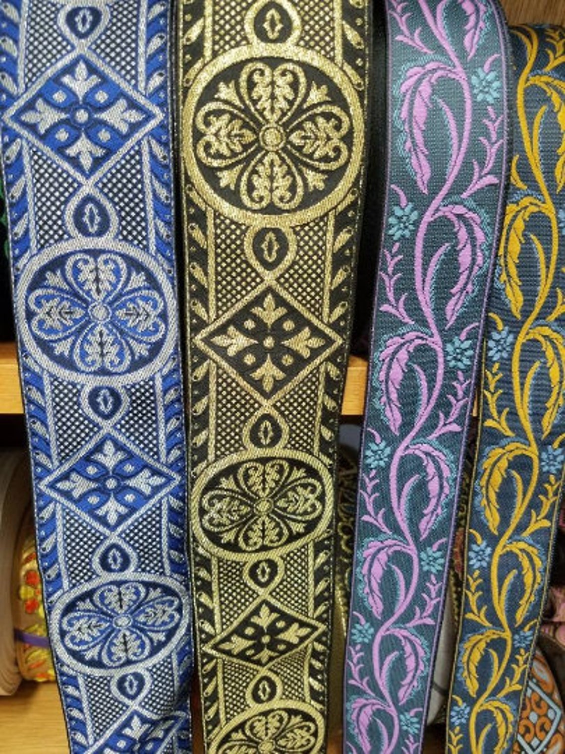 Medieval Jacquard Trim Woven Fabric Trim 2 1/4 Inch Wide - Etsy