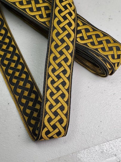 Celtic Woven Knot 3/4 Inch Wide Fabric Trim Sold by the - Etsy