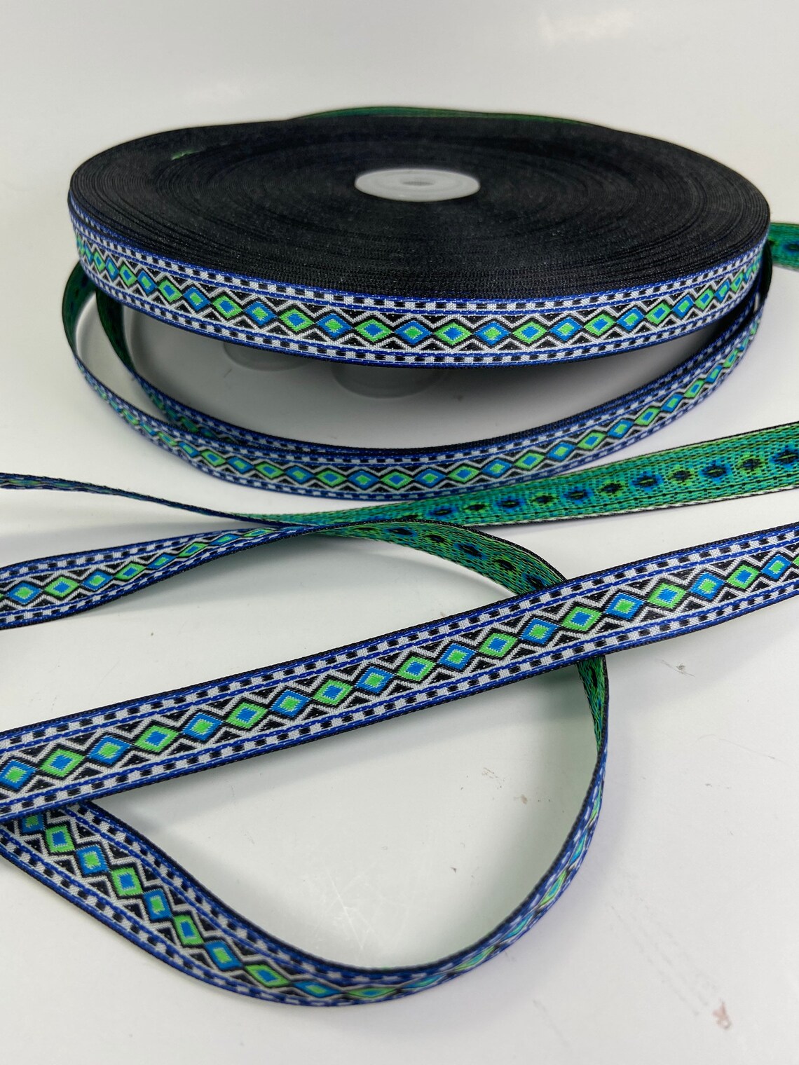 Tiny Native Diamond Jacquard Fabric Trim, 5/8 Inch Wide, Sold by the ...