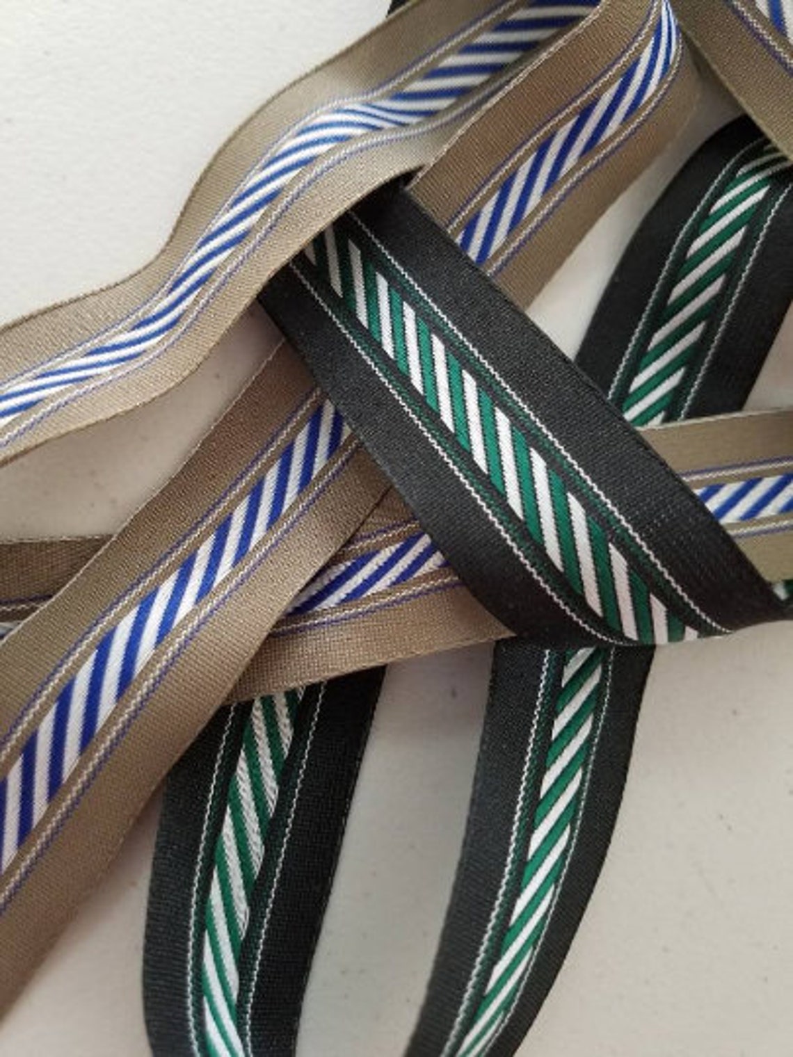 Striped Pole Fabric Ribbon Trim 1 Inch Wide Sold by the Yard. | Etsy