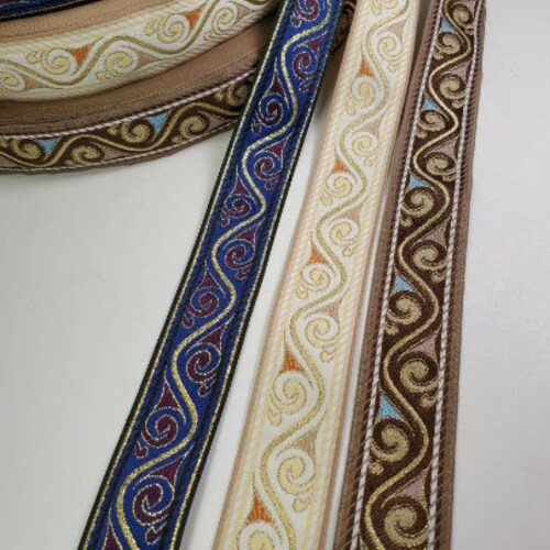 Medieval Folk Jacquard Fabric Trim 5/8 Inch Wide Sold by the | Etsy