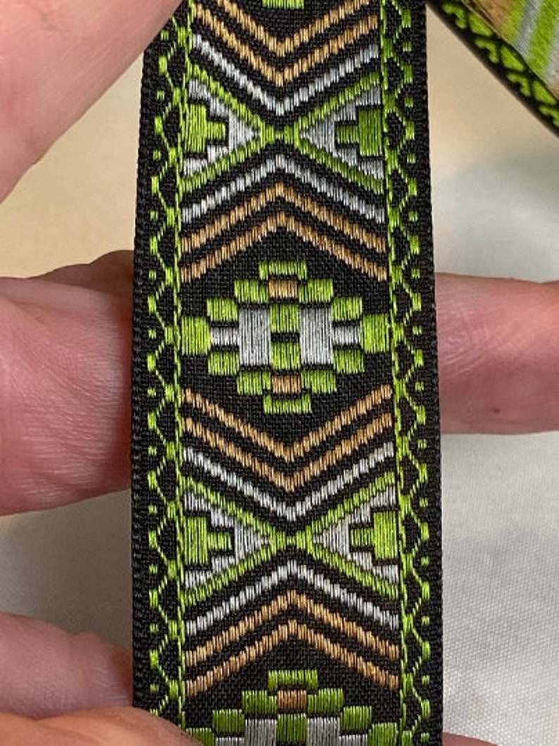 Native Southwest Jacquard Fabric Trim, 1 Inch Wide, Sold by the Yard ...