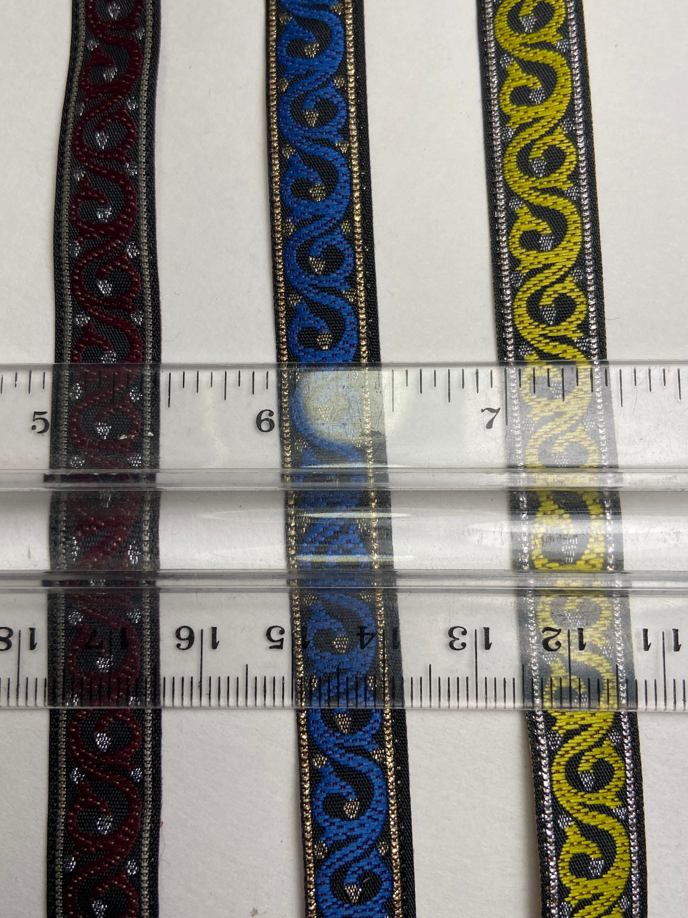 Scroll Fabric Woven Trim 1/2 Inch Wide Sold by the Yard. - Etsy