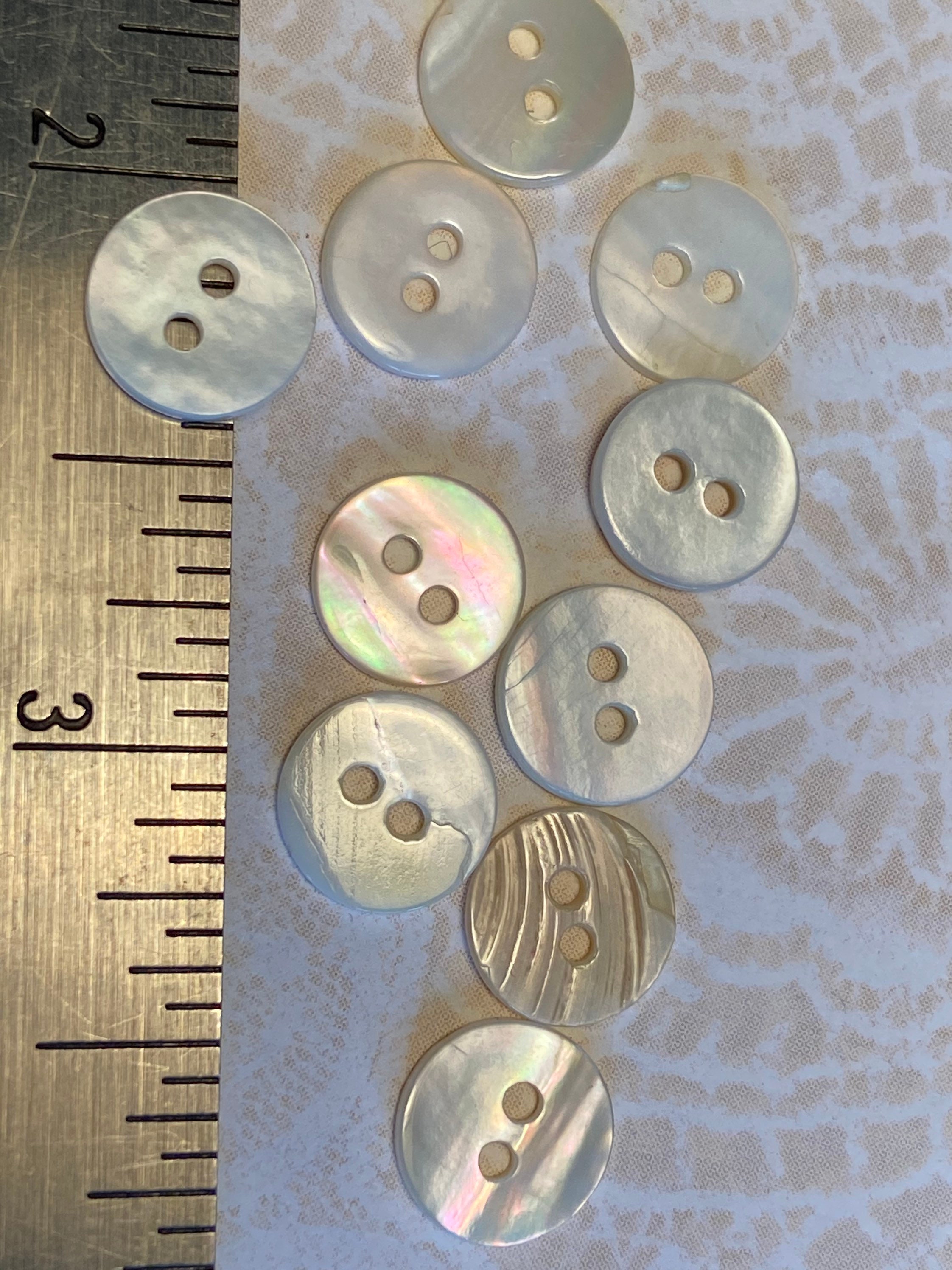 10 mother of pearl buttons in very good vintage or new | Etsy