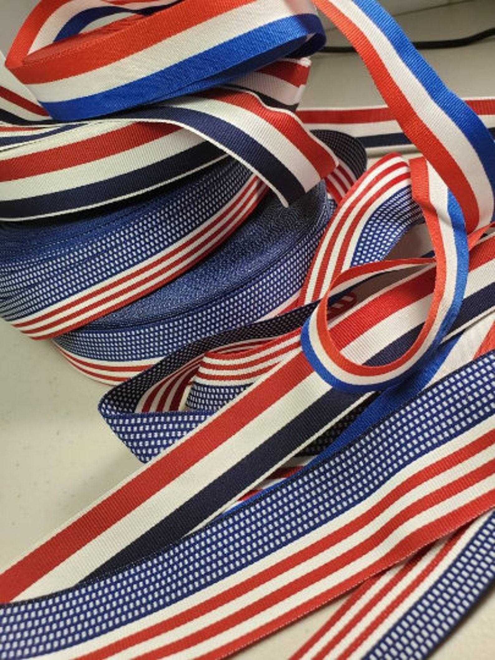 Patriotic Red White and Blue Grosgrain Ribbon Trim, Sold by the Yard ...