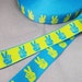 Peace Sign Hand Jacquard Woven Ribbon, 1 Inches Wide, Sold by the Yard ...