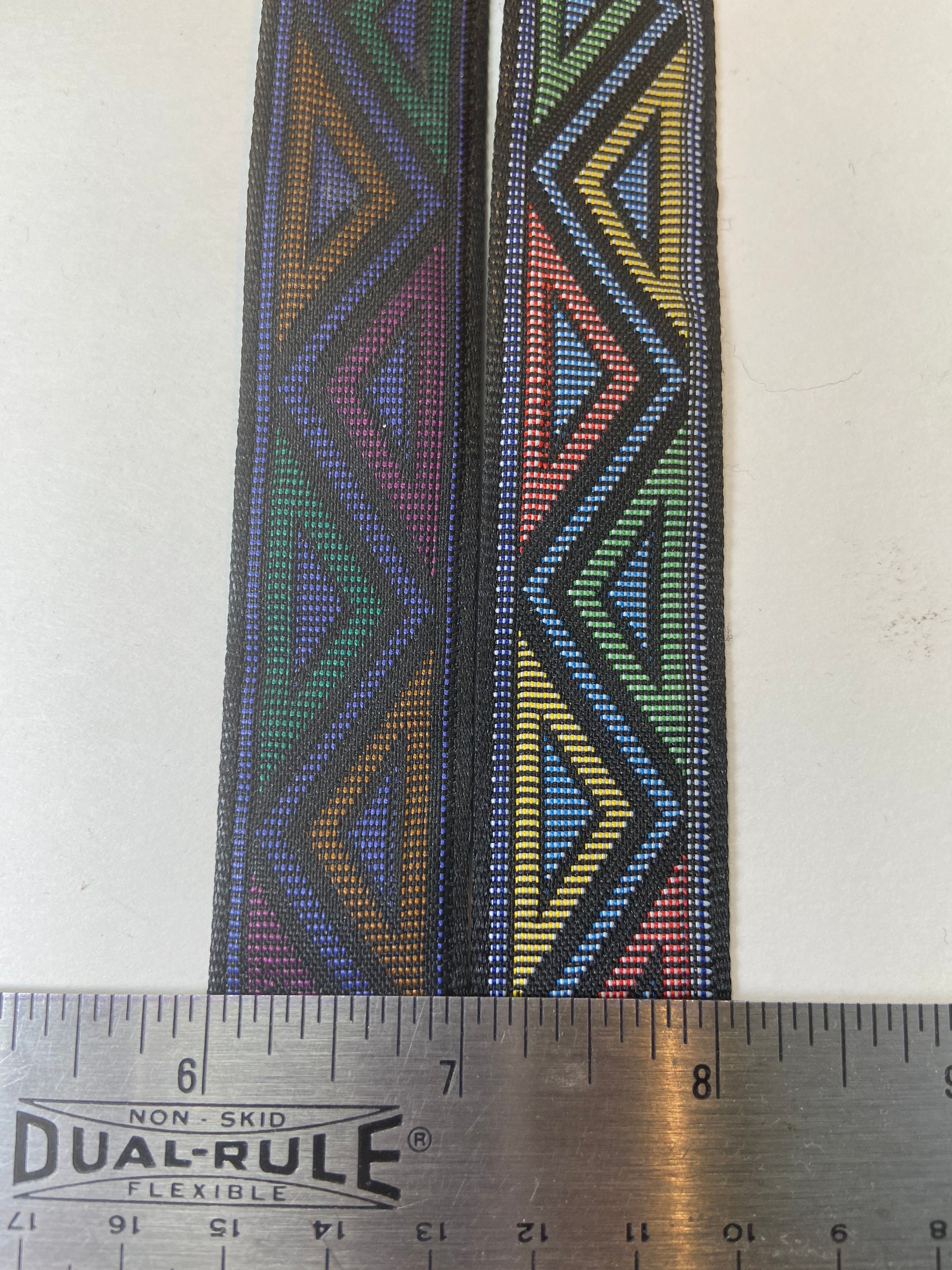 Triangle Native Mixed Color Jacquard Fabric Trim, 1 1/8 Inch Wide, Sold ...
