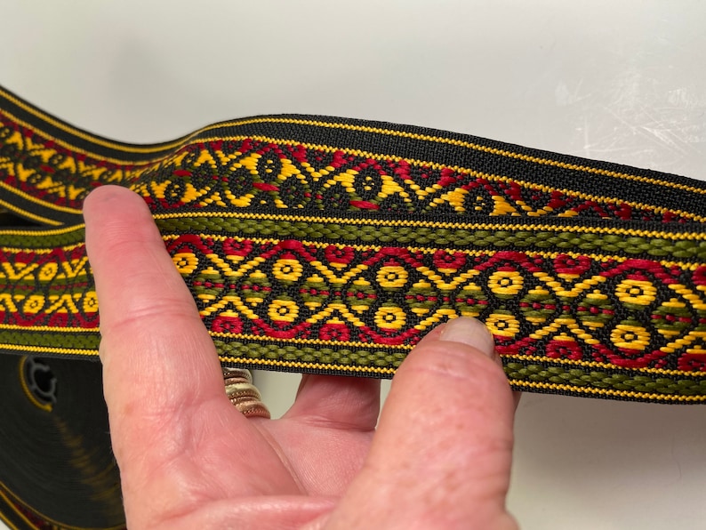 Mayan Folk Art Jacquard Woven Trim, 1 1/2 Inches Wide, Sold by the Yard ...