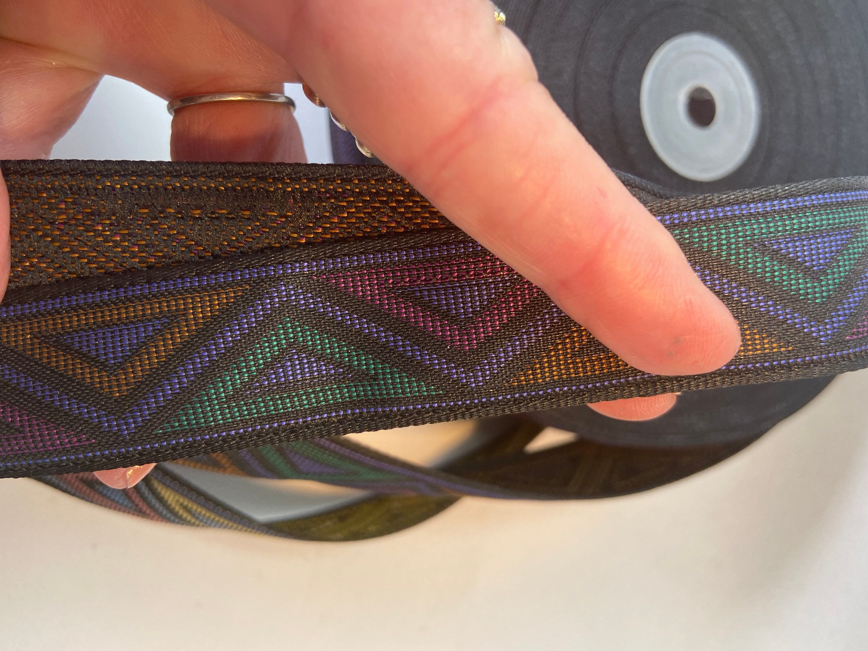 Triangle Native Mixed Color Jacquard Fabric Trim, 1 1/8 Inch Wide, Sold ...